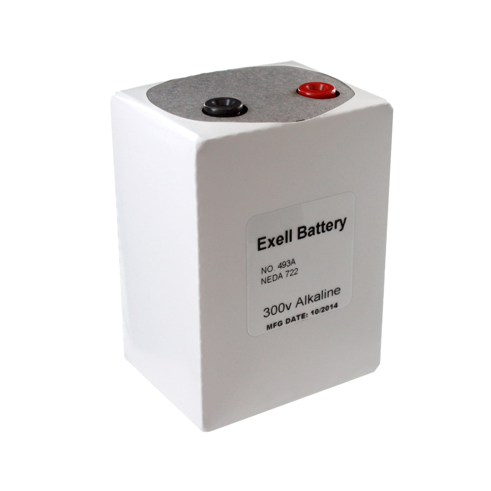 Exell Battery 493A 300V Alkaline Compatible with Eveready ER493, NEDA ...