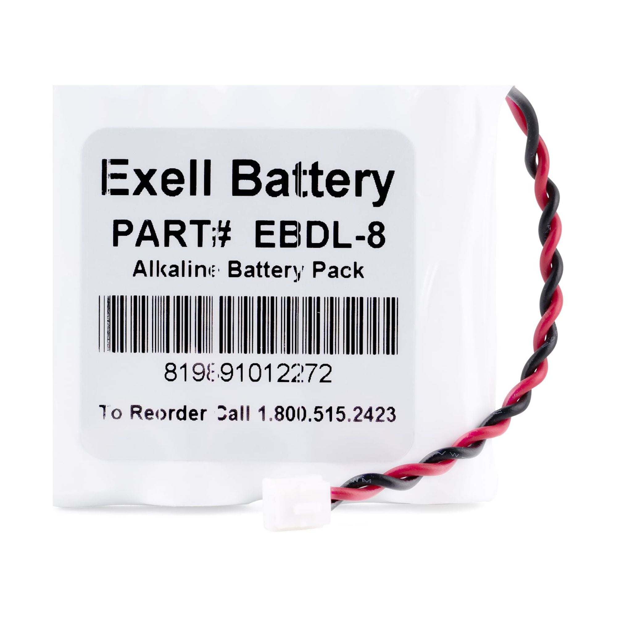 Exell Battery Door Lock 6V 4-Cell Battery Pack Fits A28110, A28100 ...