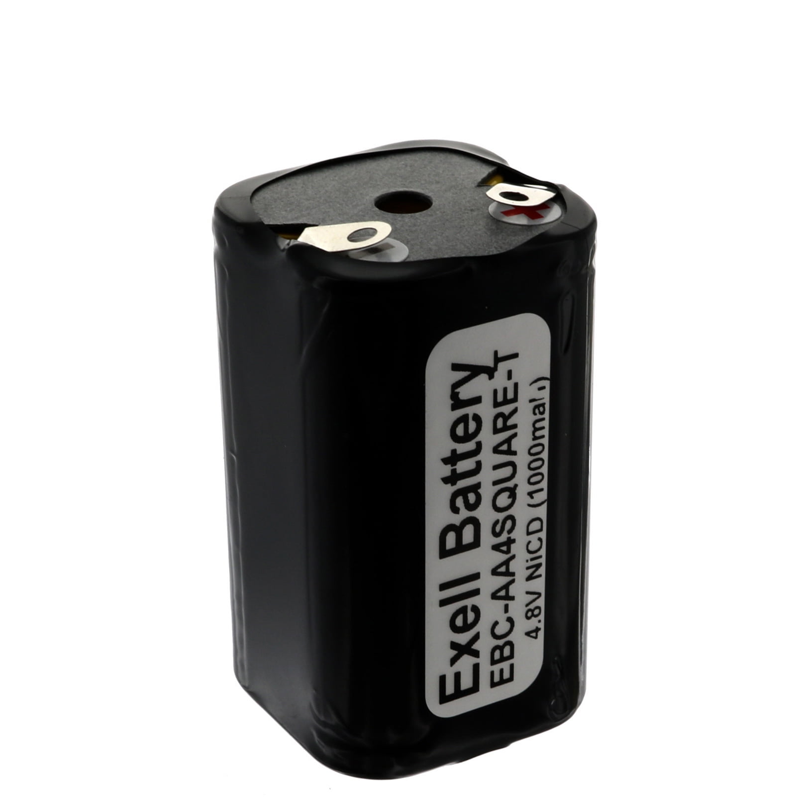 Exell Custom 4.8V 1000mAh NiCd 4xAA Square Battery Pack with Tabs ...