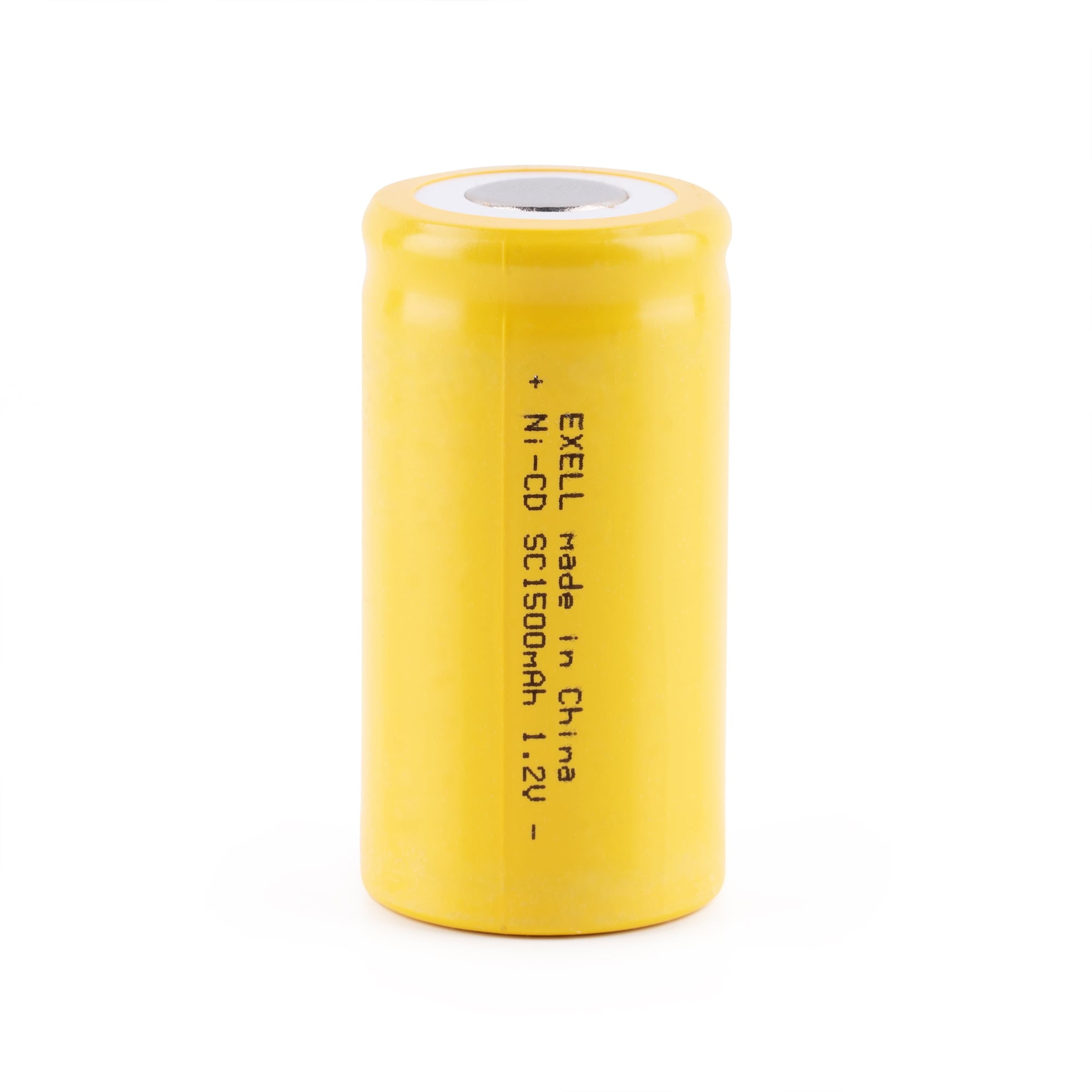 Exell SubC 1.2V 1500mAh NiCD Flat Top Rechargeable Battery - Walmart.com