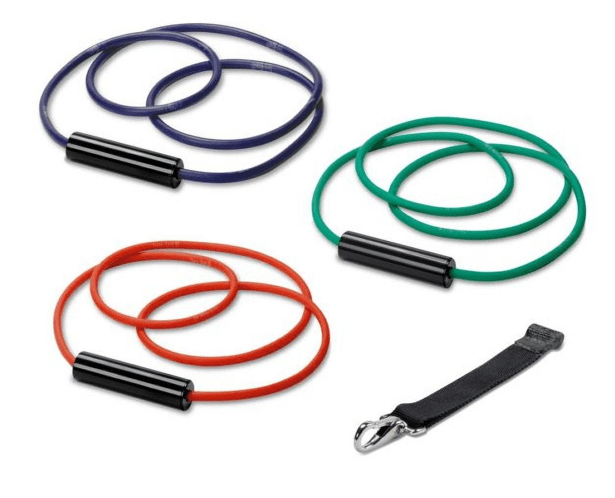 Exerband Triple Loop Exercise Starter Kit, 3 Unilateral Loop Tubes, 1 ...