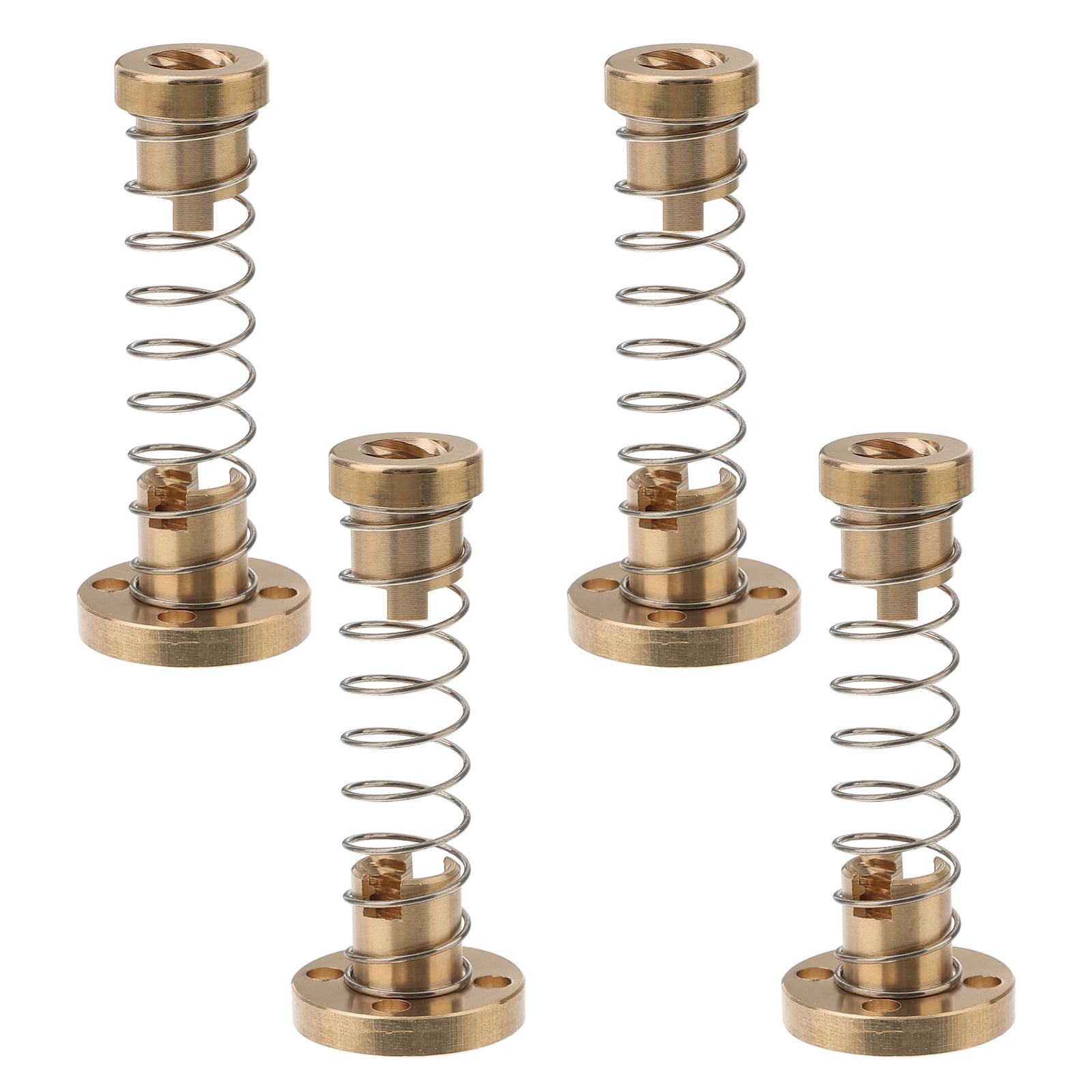 FELTECHELECTR Copper Lead Screw Nut 4Pcs 2.2X0.9X0.9In - Walmart.com