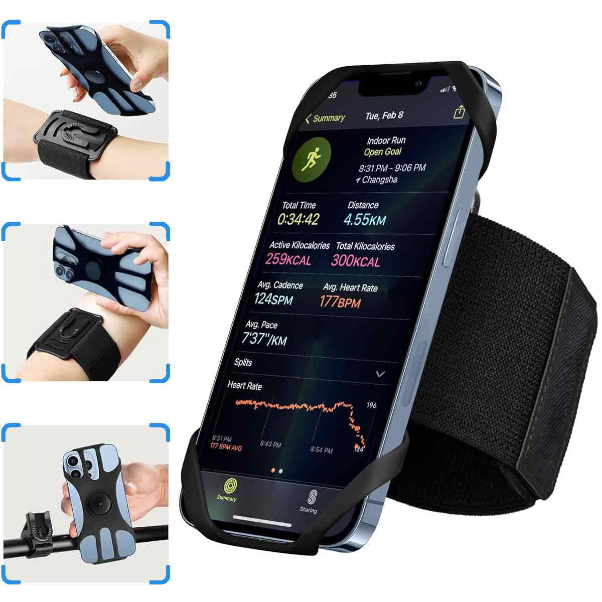 Exercise Armband, Water-Resistant To Protect Devices From Sweat And ...