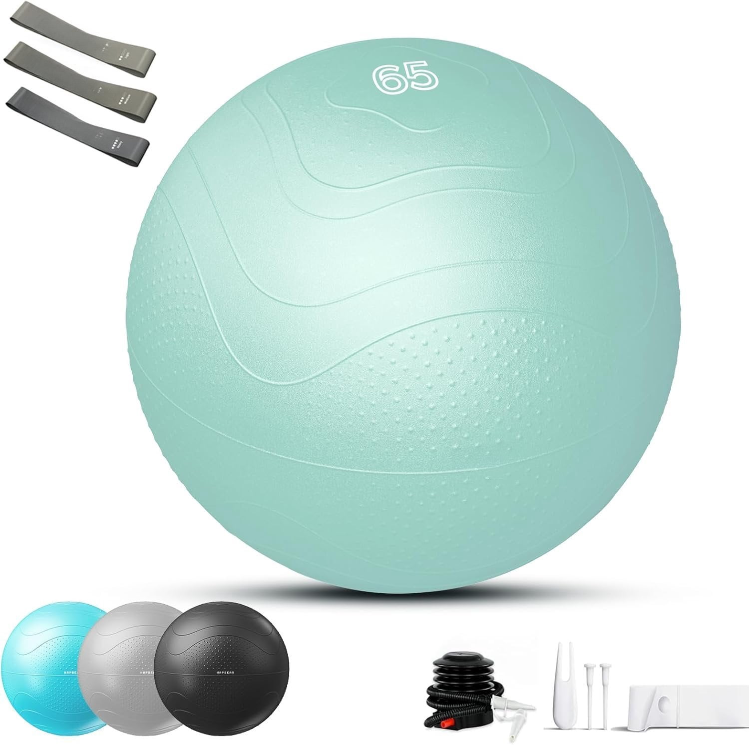 Exercise Ball (22''/26''/30'') - Anti-Burst Slip-Resistant Yoga/Pilates ...