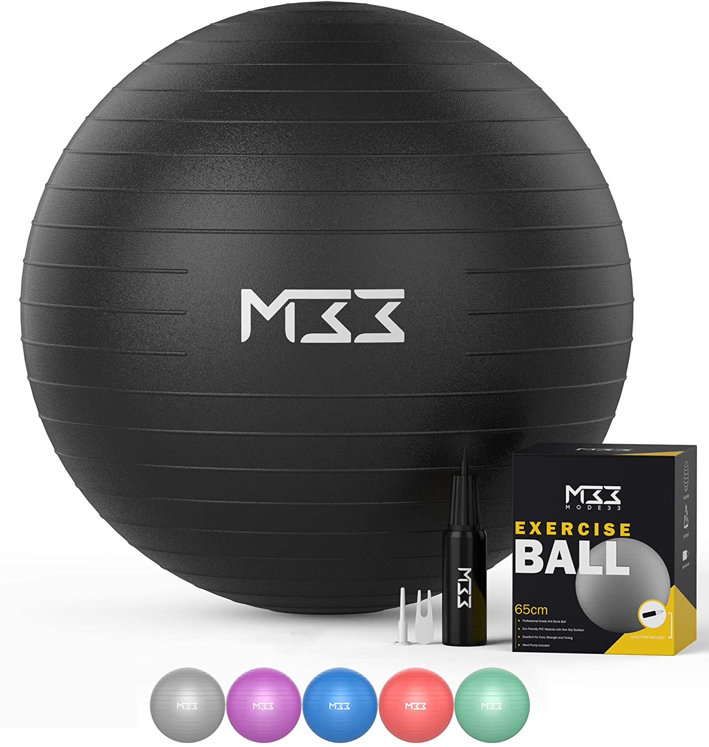 BalanceFrom Anti-Burst and Slip Resistant Exercise Ball - Walmart.com