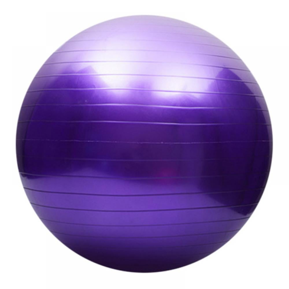 Exercise Ball (45cm-55cm) Extra Thick Professional Grade Balance ...