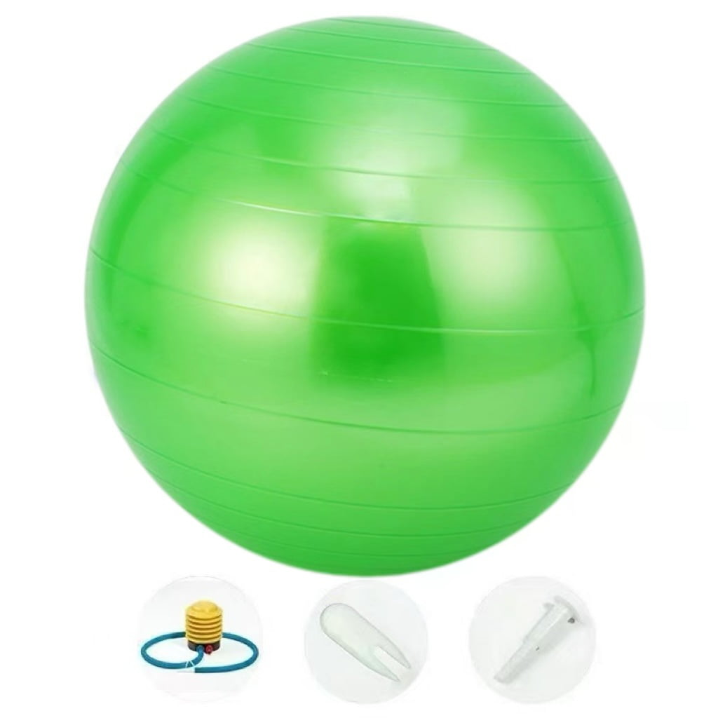 Exercise Ball Yoga Ball with Quick Foot Pump, Professional Grade Anti ...