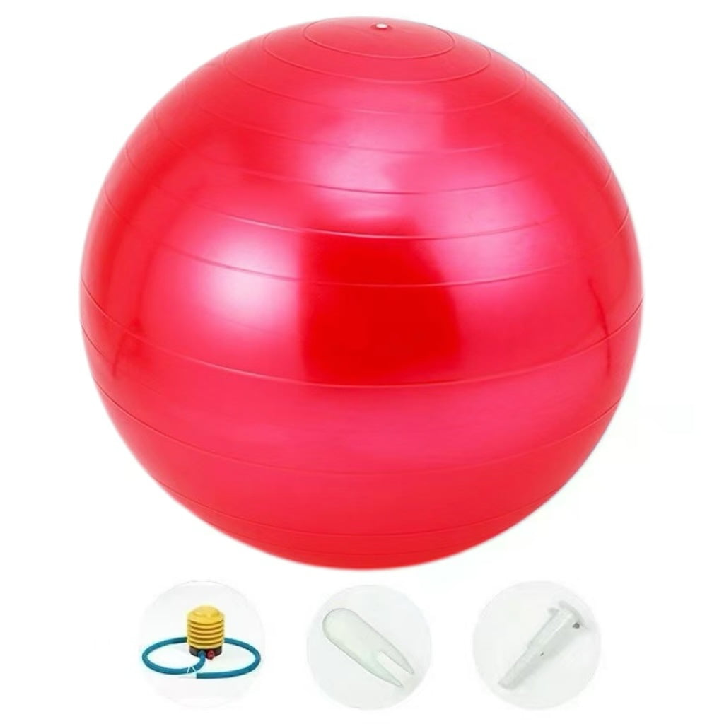 Exercise Ball Yoga Ball with Quick Foot Pump, Professional Grade Anti ...