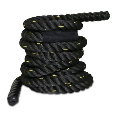 Yes4All Battle Rope 1.5/2 Inch Diameter Poly Dacron 30, 40, 50 Ft ...