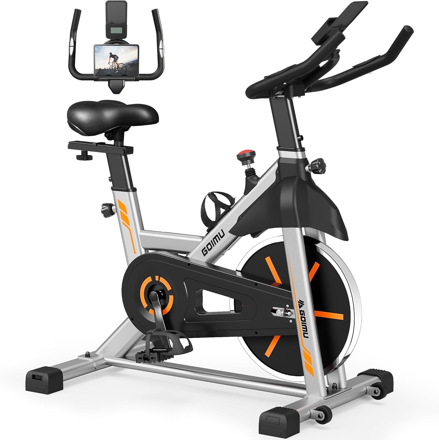 Exercise Bike, Adjustable Resistance Stationary Bike, Indoor Cycling ...