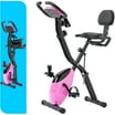 TECHMOO Folding Exercise Bike, Upright and Recumbent, Magnetic ...