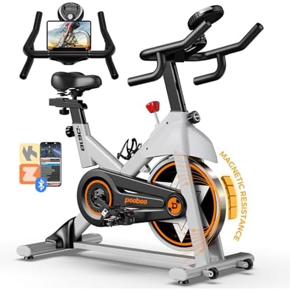 Exercise Bike, Stationary Bike for Home Gym, Magnetic Resistance Indoor ...