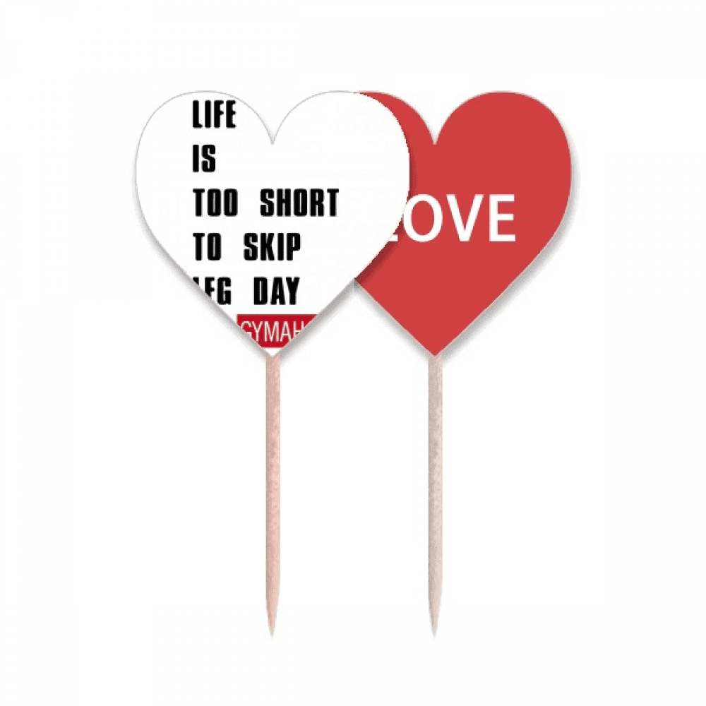Exercise Body Limbs Maintenance Toothpick Flag LOVE Heart Lable Cupcake ...