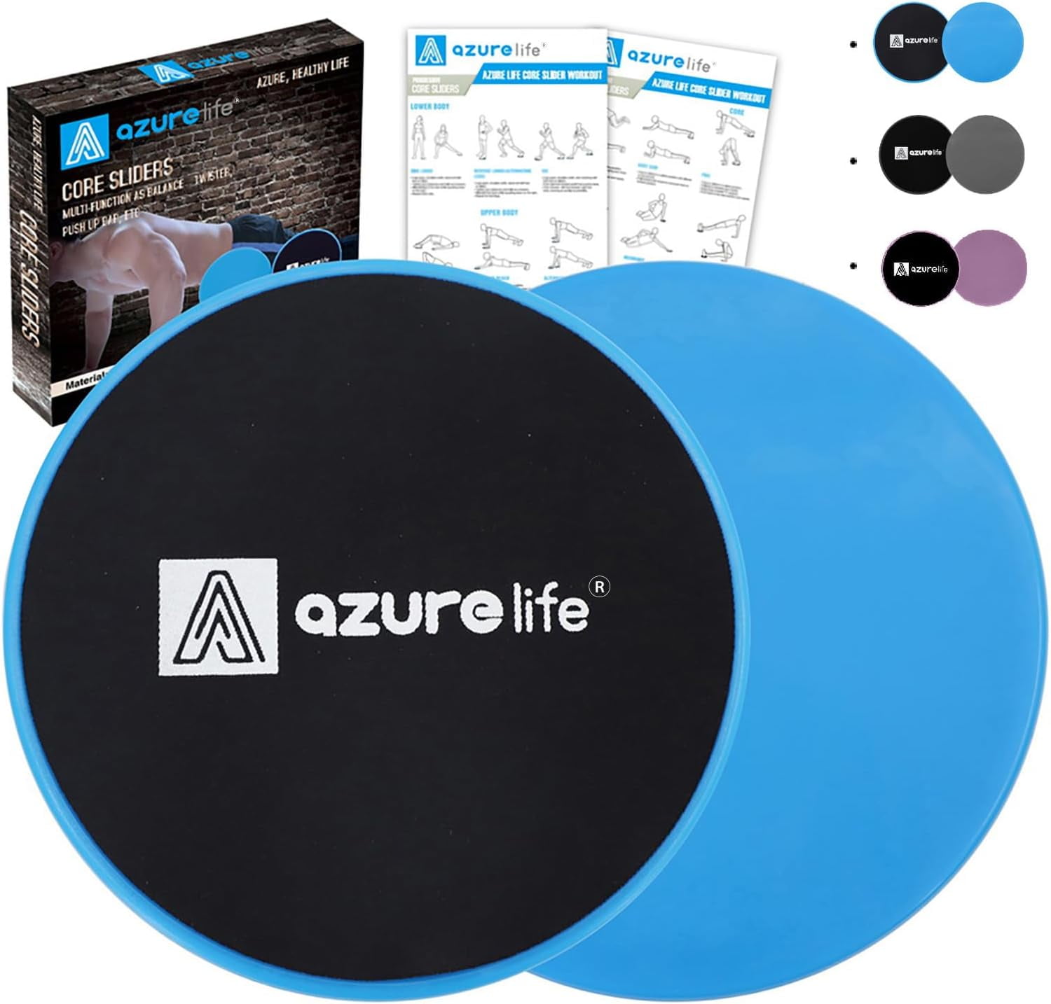 Exercise Core Sliders, Dual Sided Gliding Discs Use on Carpet or ...
