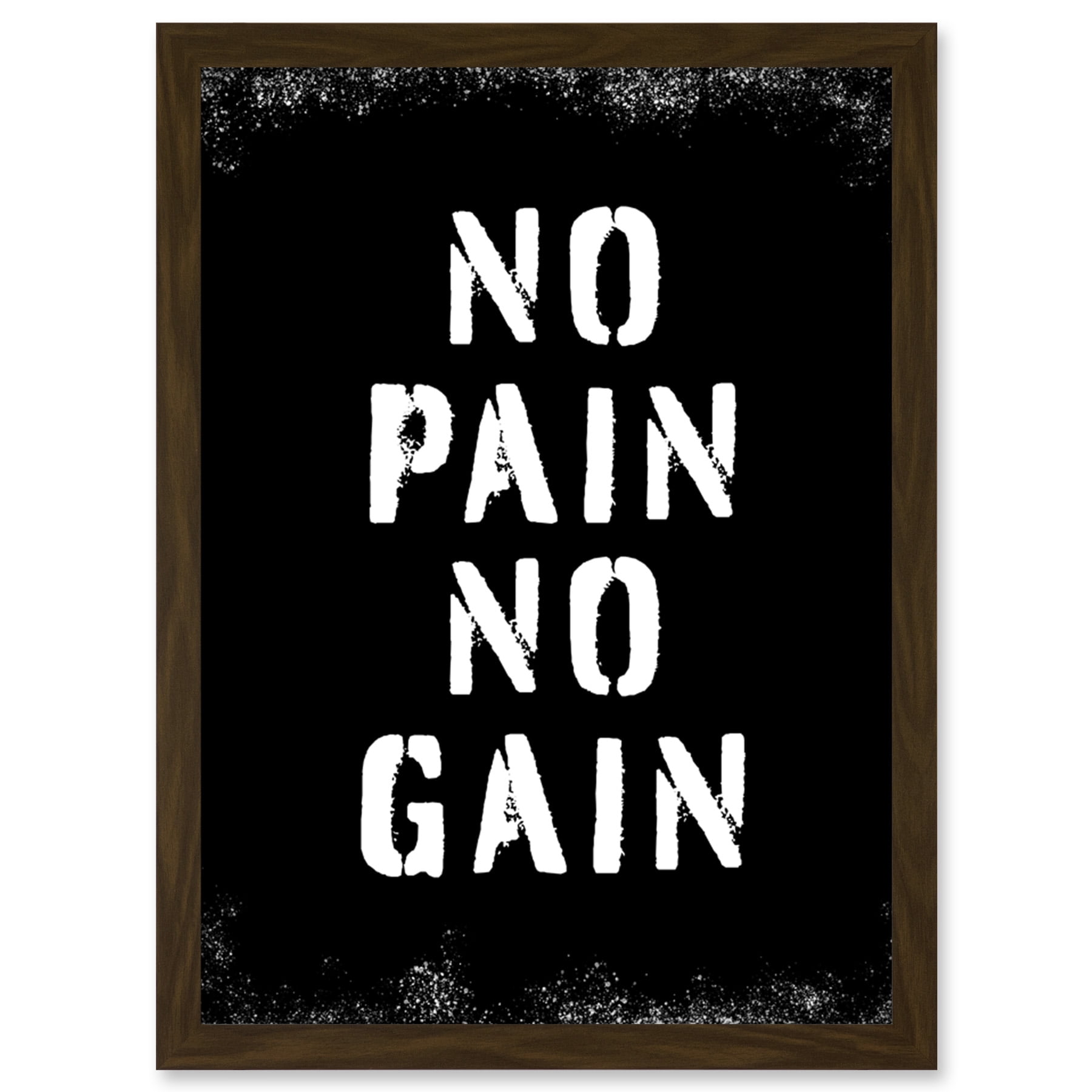 Exercise Decor Inspiration No Pain No Gain Inspirational Gym Decor Wall ...