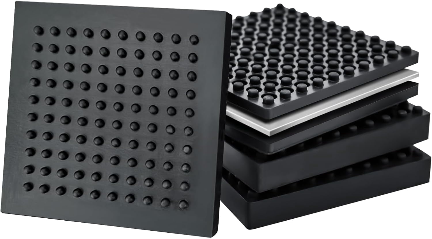 Exercise Equipment Mat Heavy Duty - 4 x 0.8 Inches Pcs Non Slip Noise ...