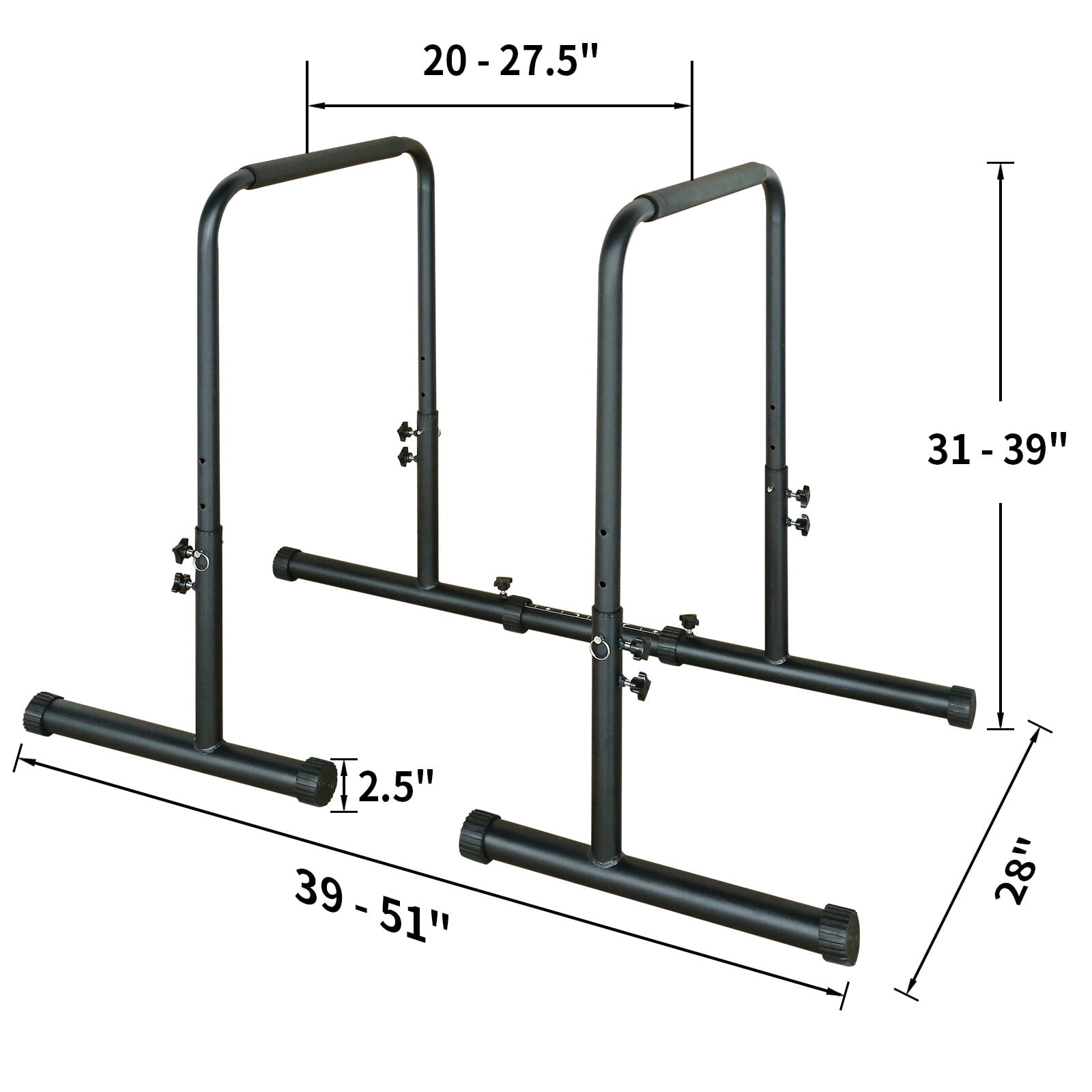 Exercise Equipment Power Tower Dip Station Pull Up Bar Stand Adjustable ...