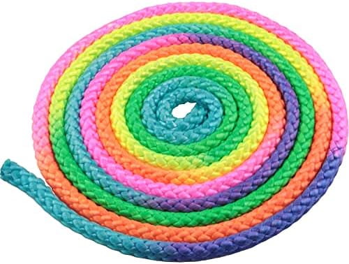 Exercise & Fitness Aerobic Gymnastic Skipping Rope 3 Meters Rainbow ...