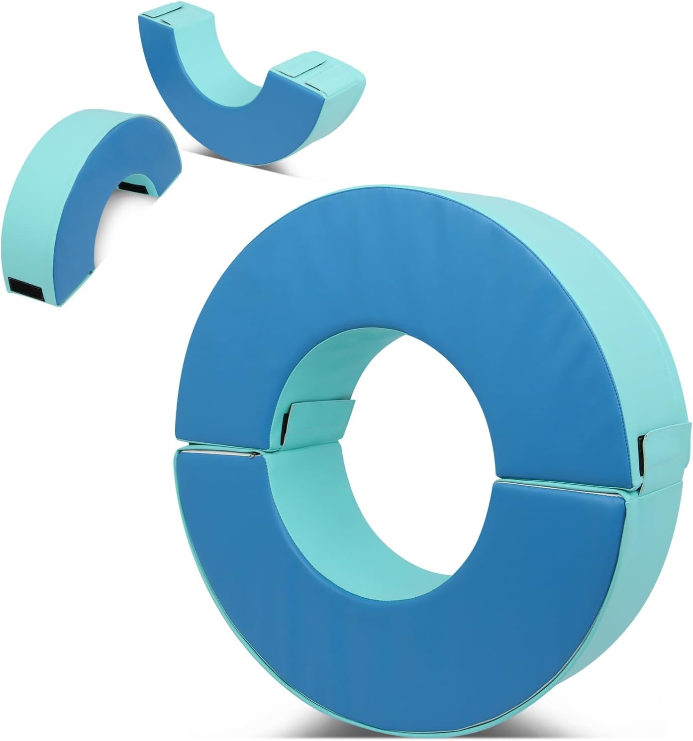 Exercise Gym Mat 31.5" Diameter Kids Foam Gymnastics Mat, Bridge Play ...