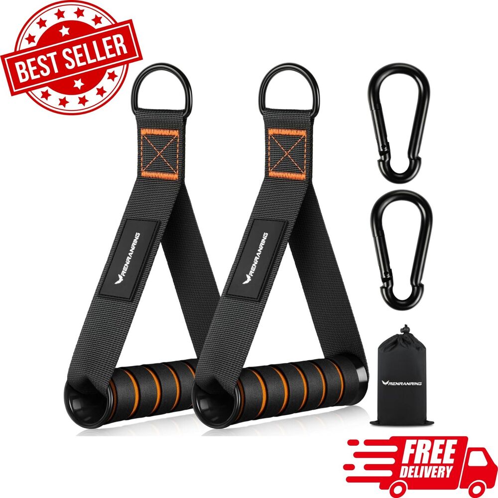 Exercise Handles, Replacement Cable Machine Attachments for Home Gym ...