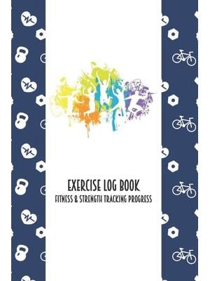 Exercise Log Book Fitness & Strength Tracking Progress : Colorful ...