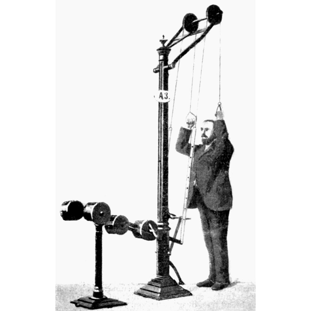 Exercise Machine 1896. N'Lowering And Bending The Arms.' Curative ...