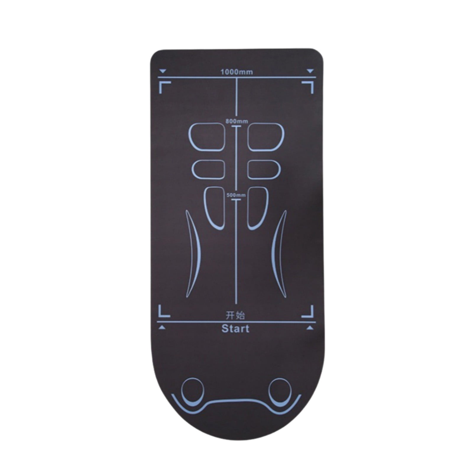 Fitness & Yoga Exercise Mat for Ab Roller Wheel Knee Pad Thick Home Gym ...