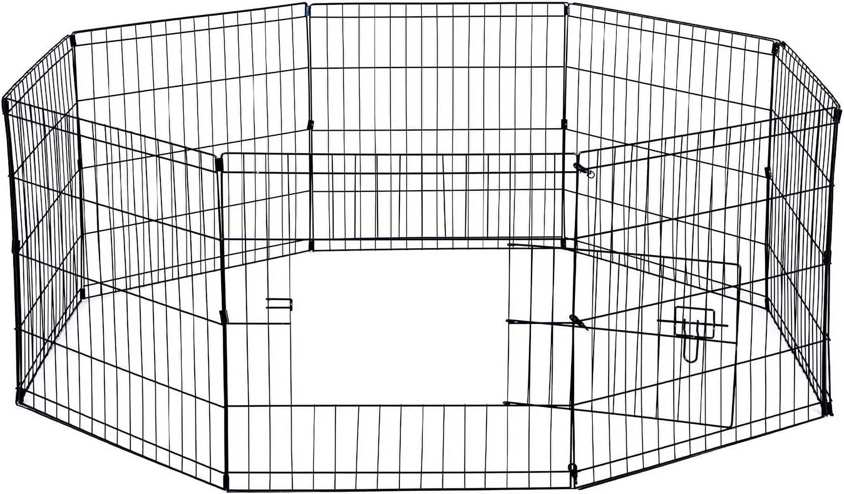 Exercise Pen Pet Playpens for Small Dogs - Puppy Playpen Outdoor Back ...