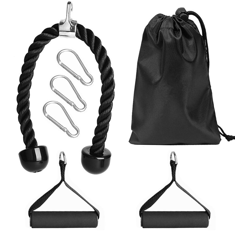 Exercise Rope,Down Rope Handles Carabiner Clips Rope With Carry 7pcs ...