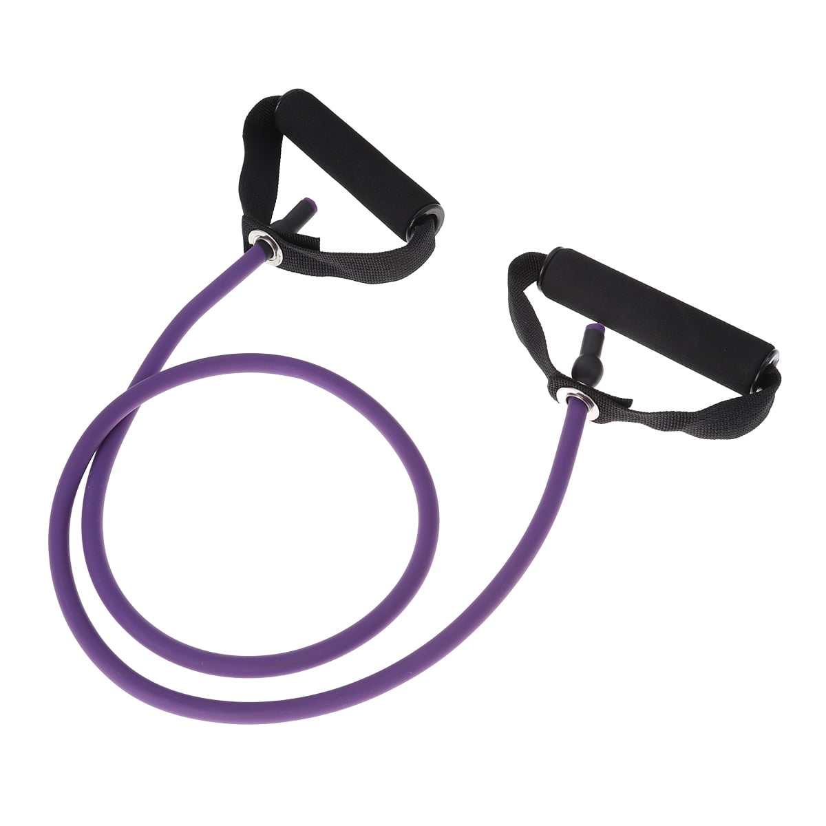 Purple Fitness Resistance Bands with Door Anchor Handles for ...