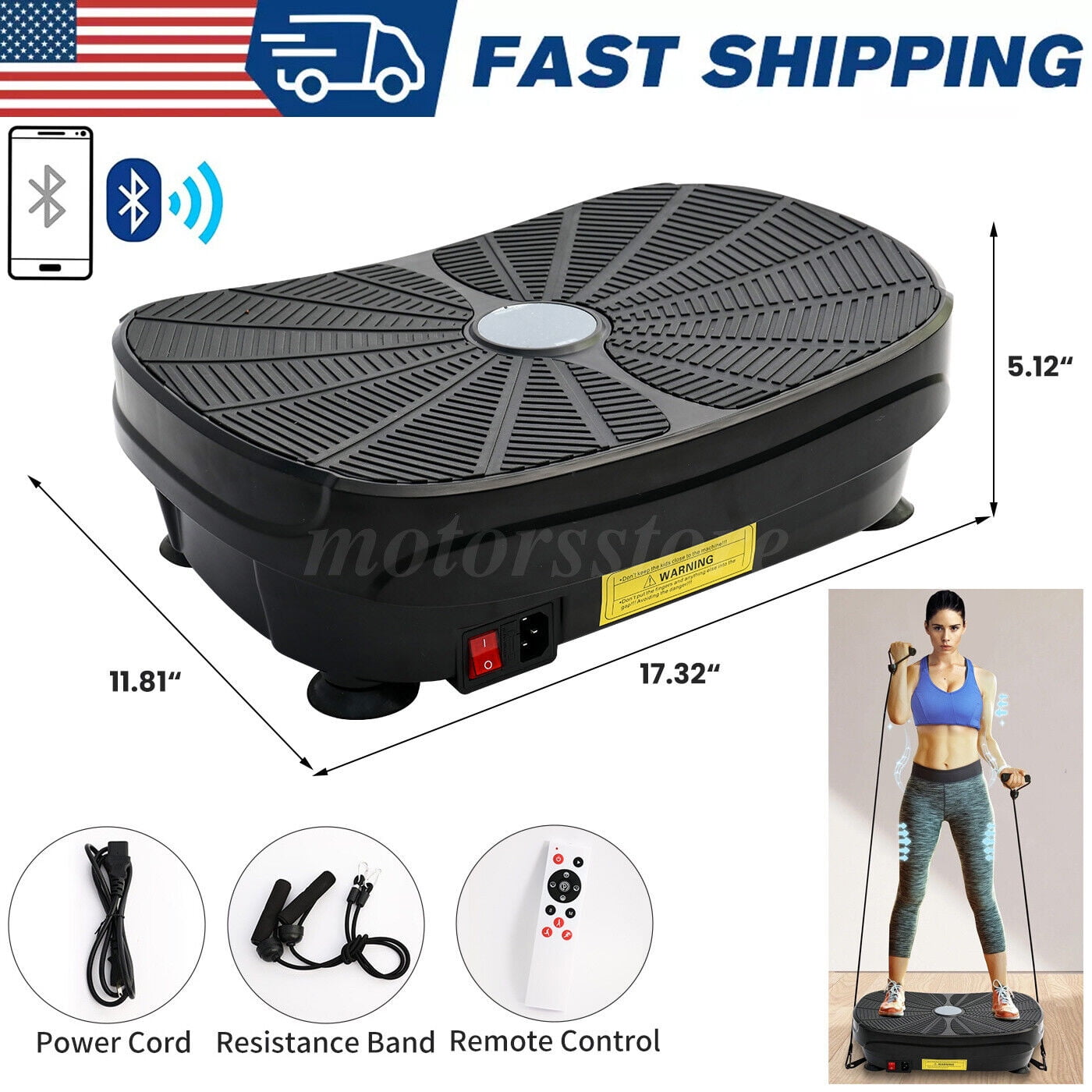 Exercise Vibration Machine Platform Fitness Vibrating Plate Full Body ...