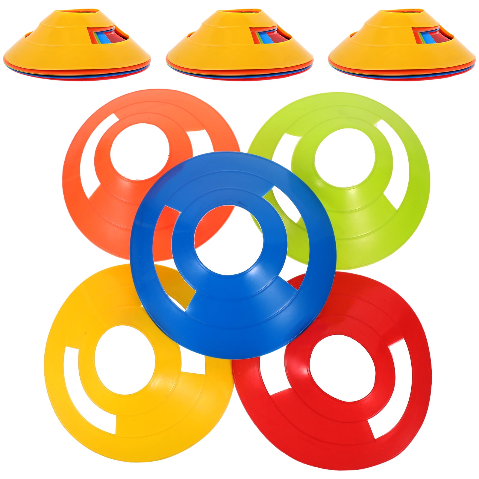 Exercising Cones Train for Kids Sports Soccer Supplies Obstacle 25 Pcs ...