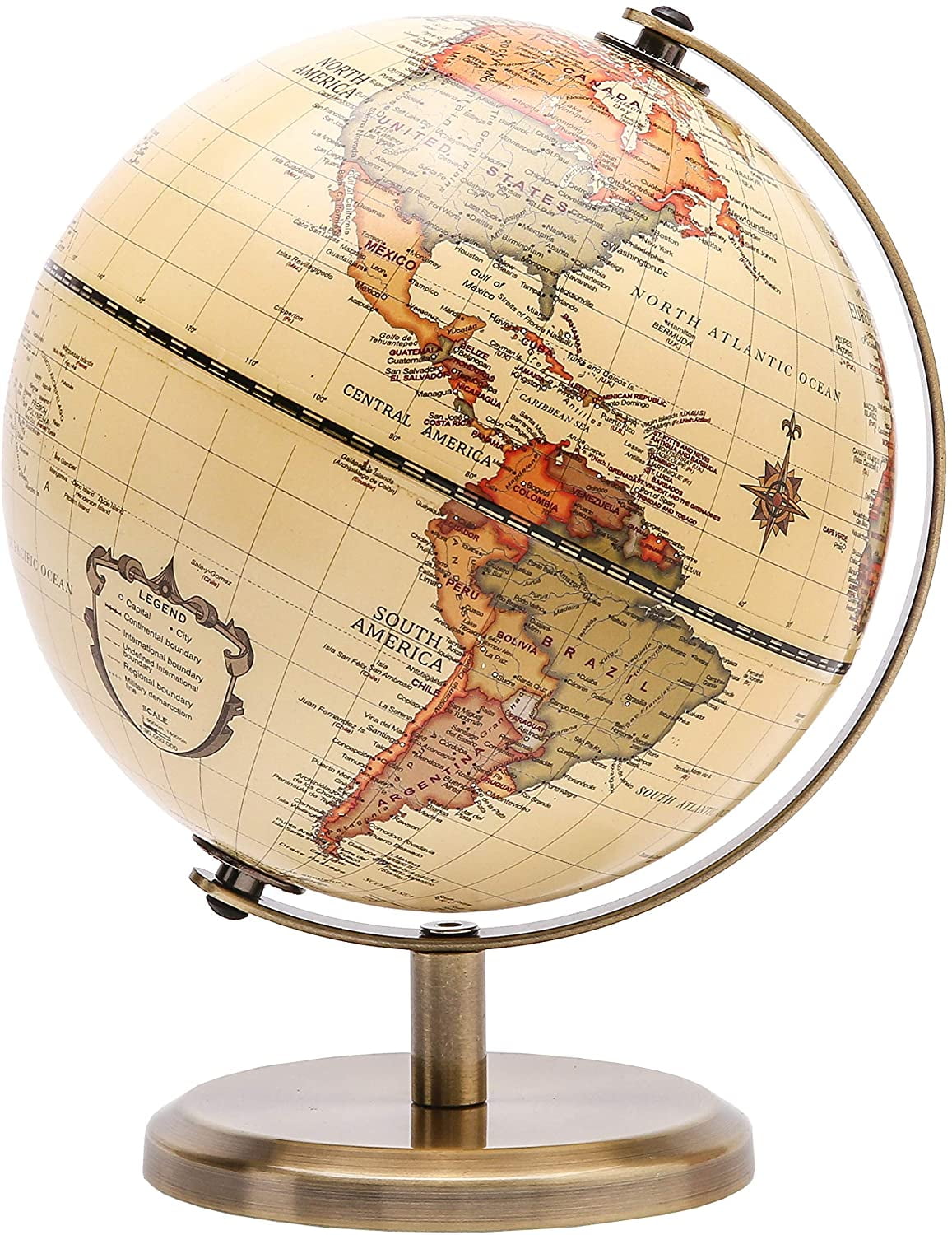 Exerz Antique Globe Dia 5.5-inch - Mini Globe Modern Map - Vintage ... Exerz Antique Globe Dia 5.5-inch - Mini Globe Modern Map - Vintage ...