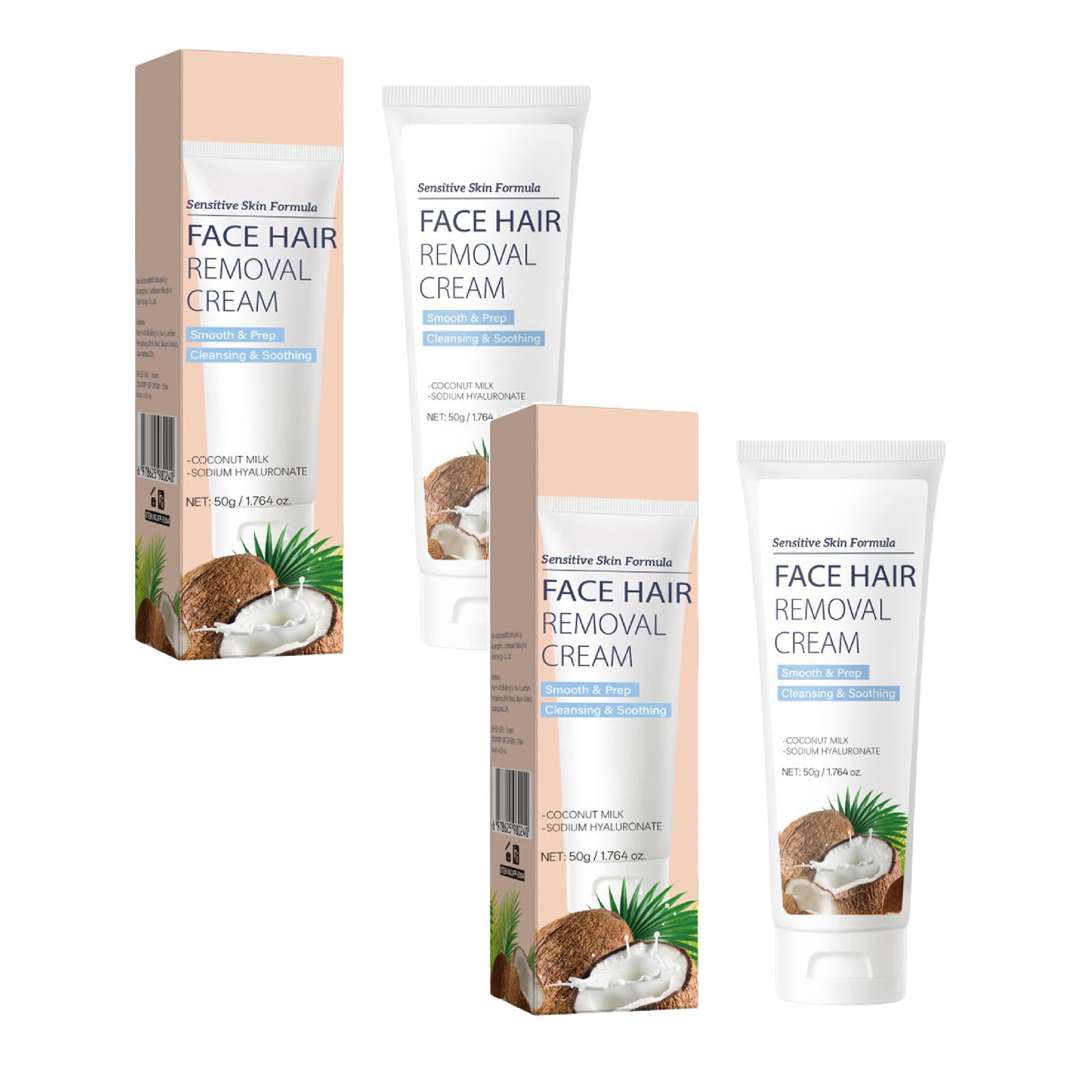 Exf☺oliating Facial Hair Re☺moval Cream for Women - Smooth Skin ...