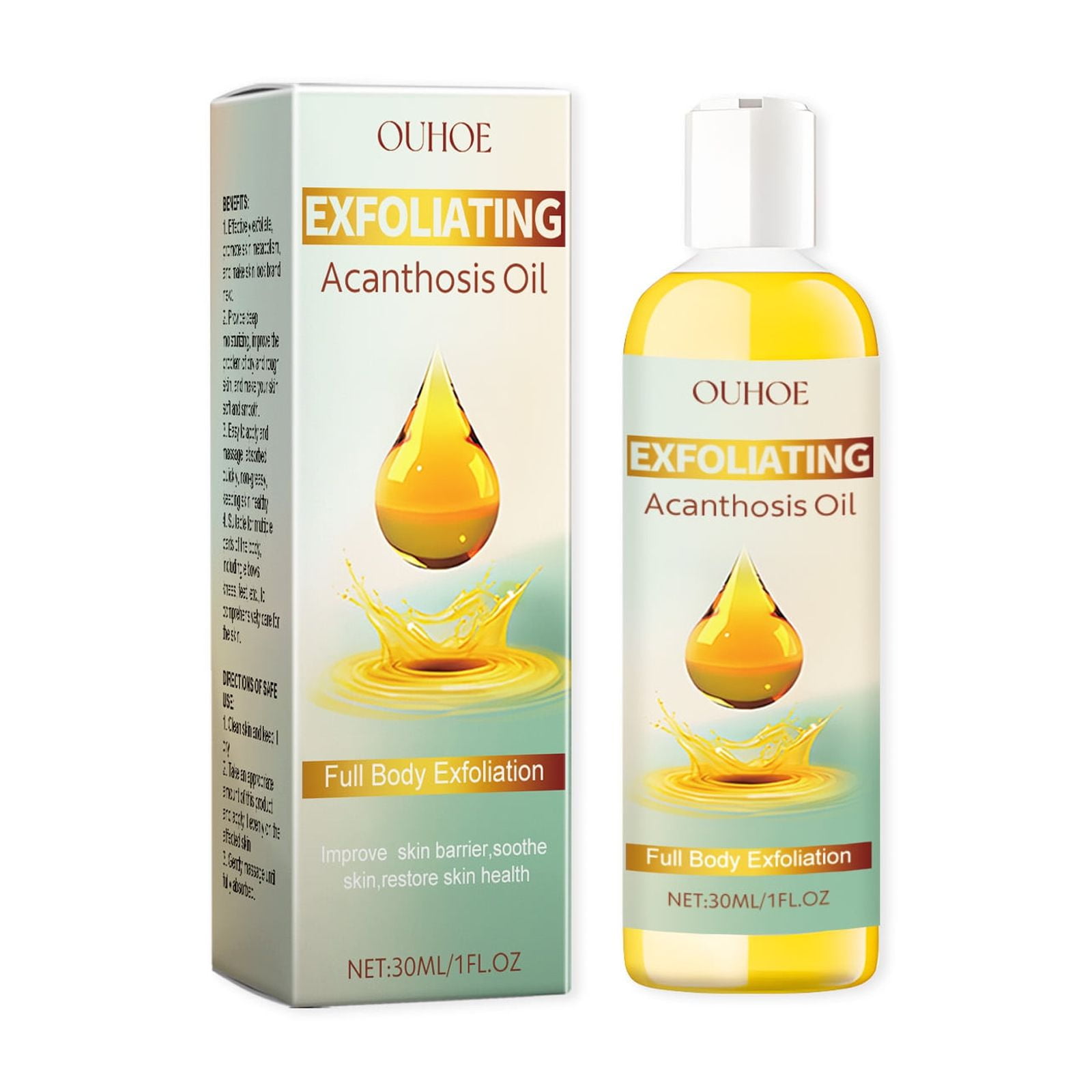 Exfoliating Acanth Oil for Armpits, Elbows, Knees-Gentle Body ...