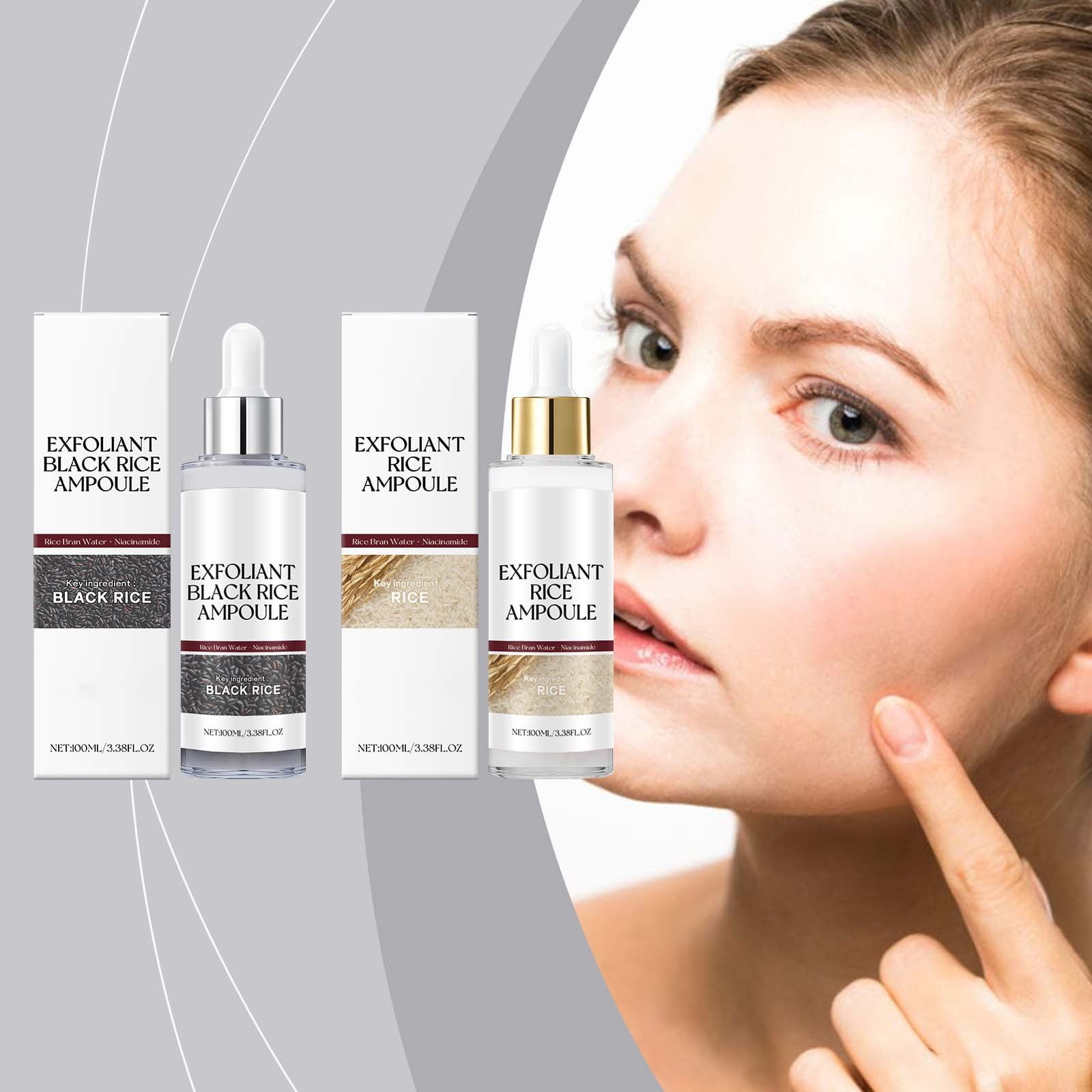 Exfoliating Ampoule, Rice Extract Pore Care & Brightening Facial Serum ...