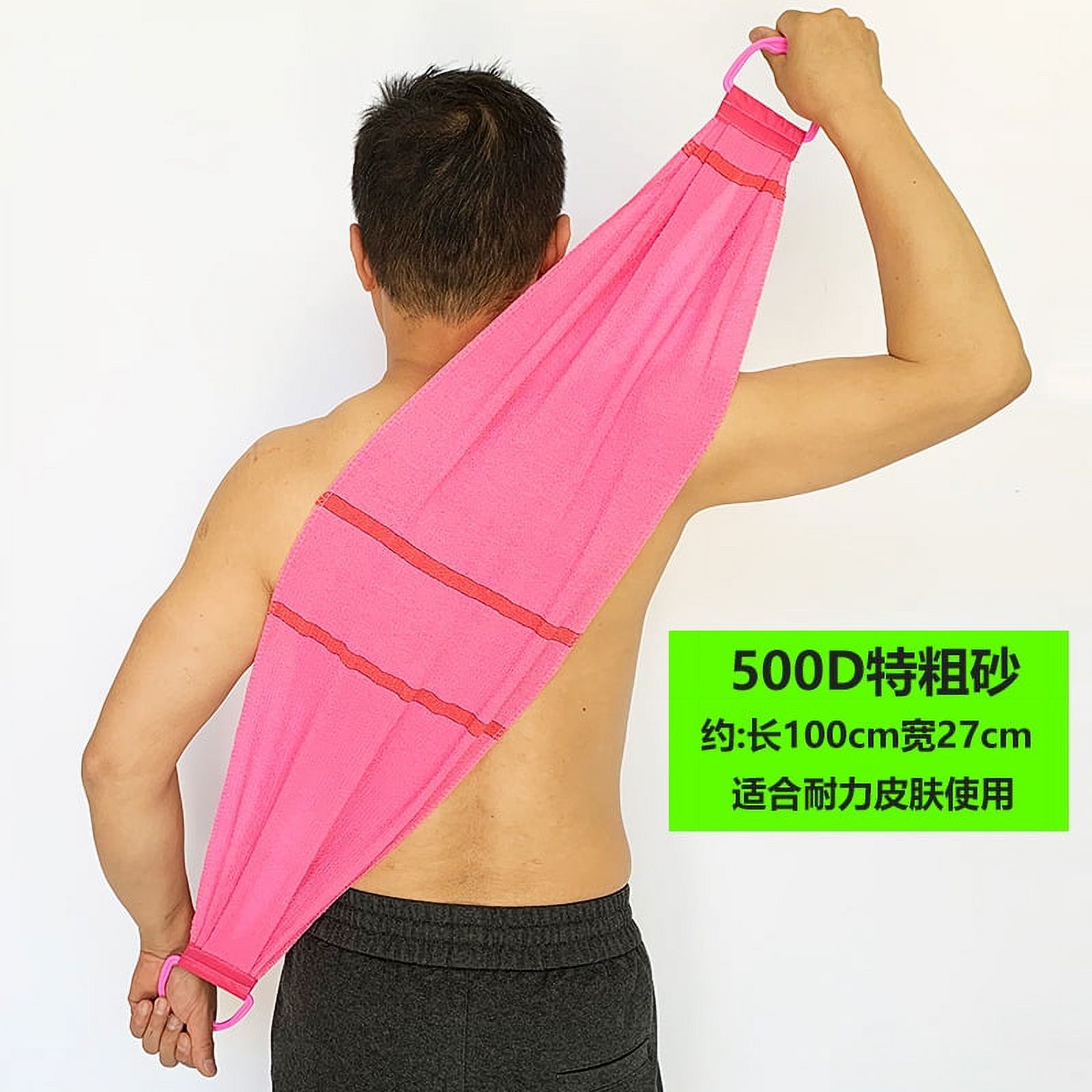 Exfoliating Back Scrubber Bathroom Back Washer with Handles for Body ...