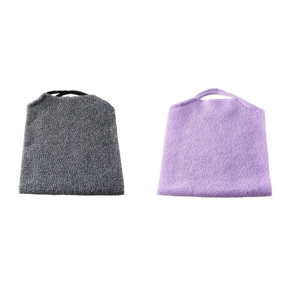 Exfoliating Back Scrubber with Handles Nylon Back Exfoliator Extended ...