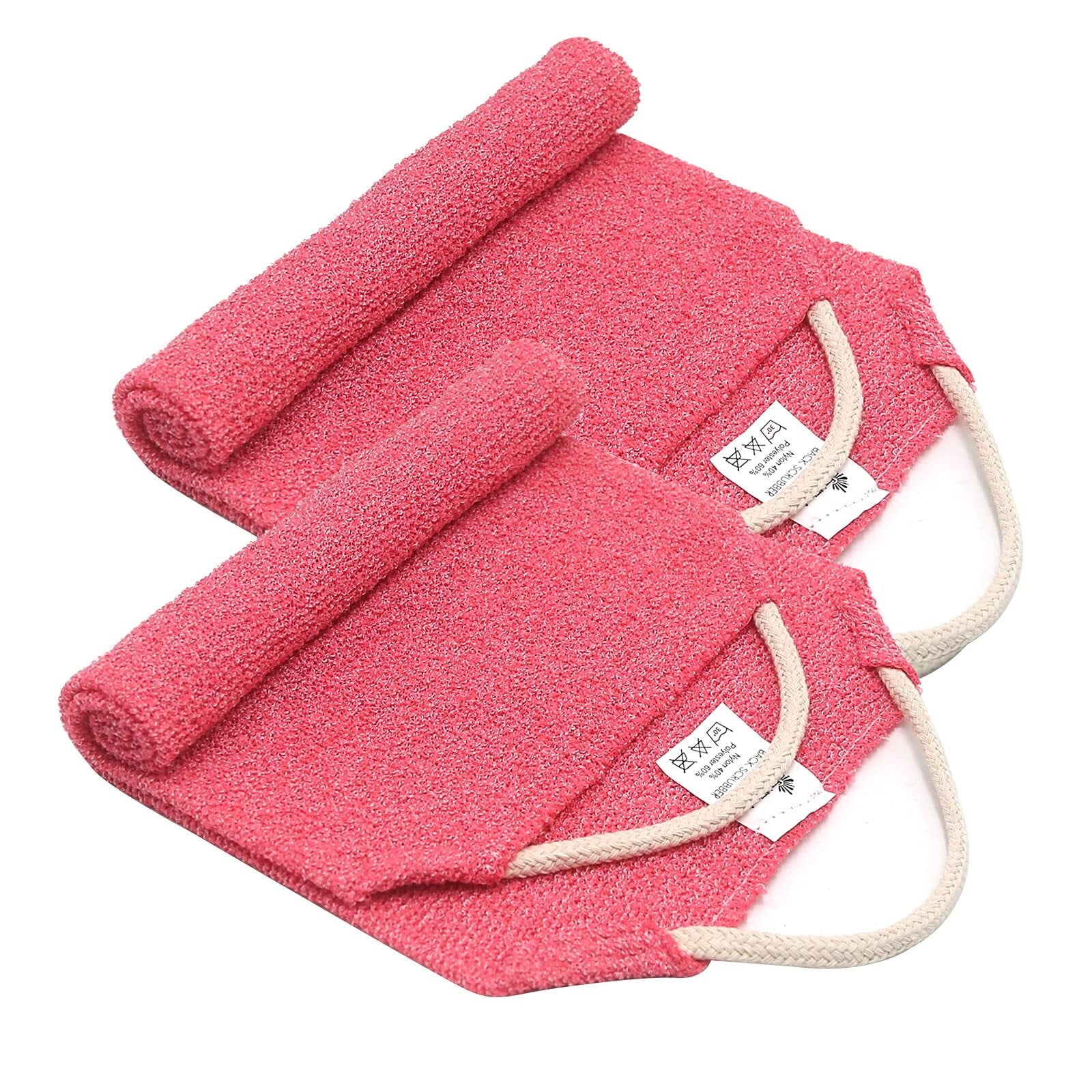 Exfoliating Back Scrubber with Handles Two Sides for Body Shower Deep ...