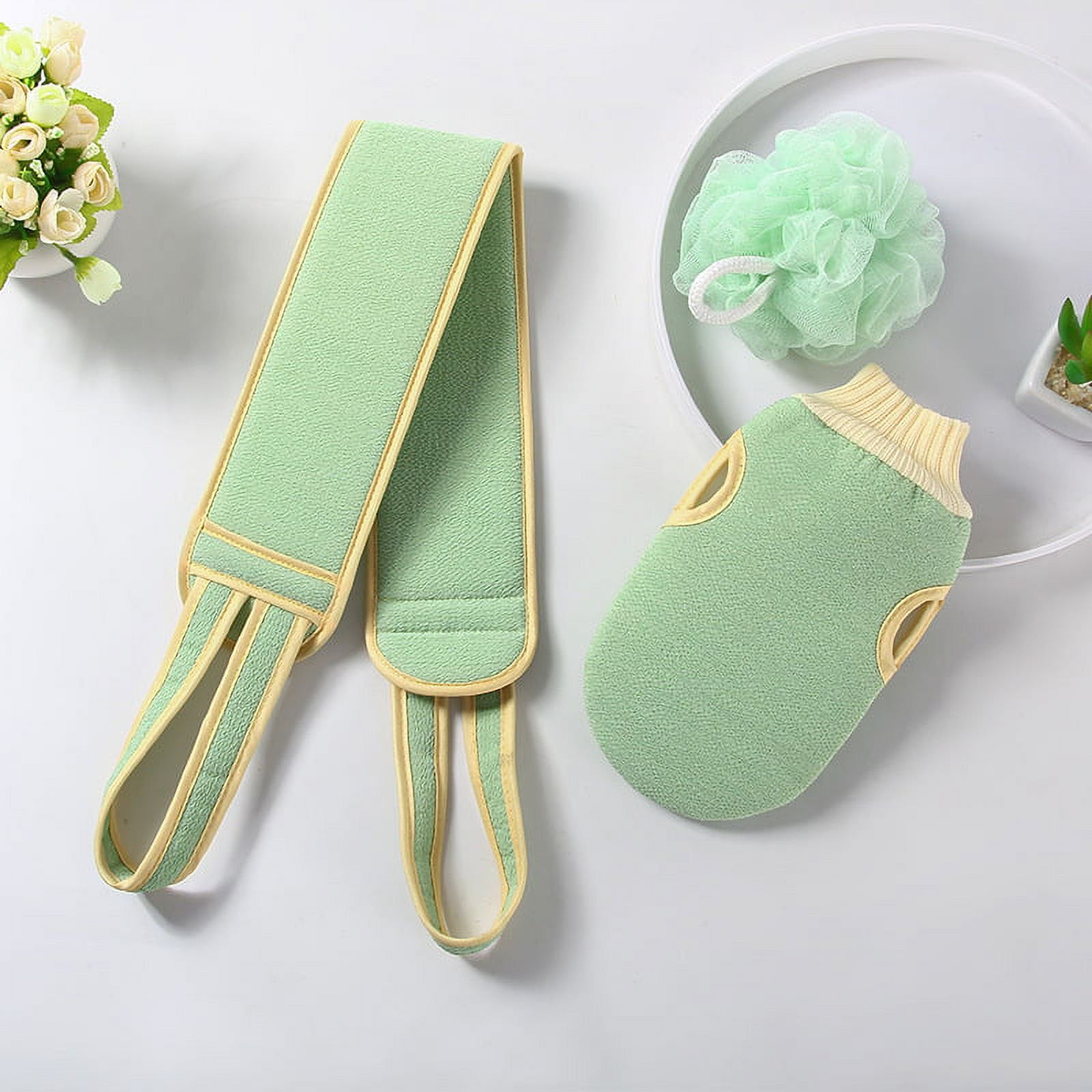 Exfoliating Back Scrubber for Shower,3 Pcs Exfoliating Shower Set for ...