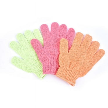 12 PCS Double Sided Exfoliating Gloves Body Scrubber Scrubbing Glove ...