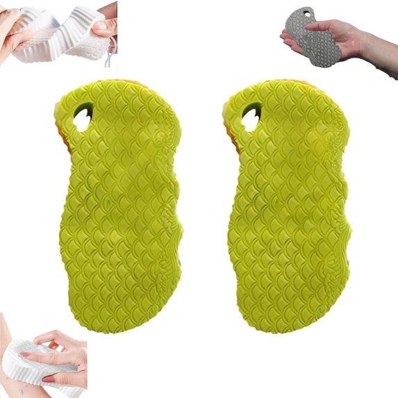 Exfoliating Bath Sponge – 3D Soft Reusable Body Scrubber for Adults ...