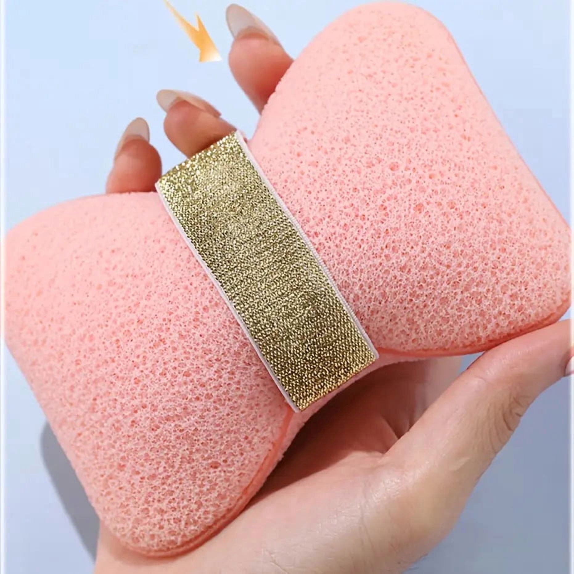 Exfoliating Bath Sponge, Bath Sponge with Storage Rope for Standard ...