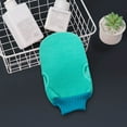 Exfoliating Body Scrub Gloves for Reusable Shower Gentle Massage Fiber ...
