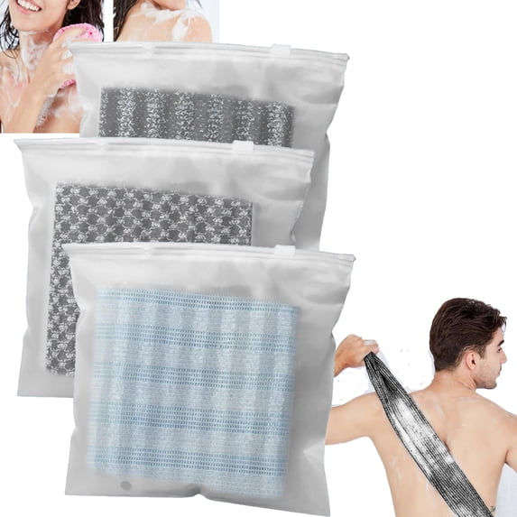 Exfoliating Body Scrubber, Exfoliating Shower Towel,Back Washer For ...