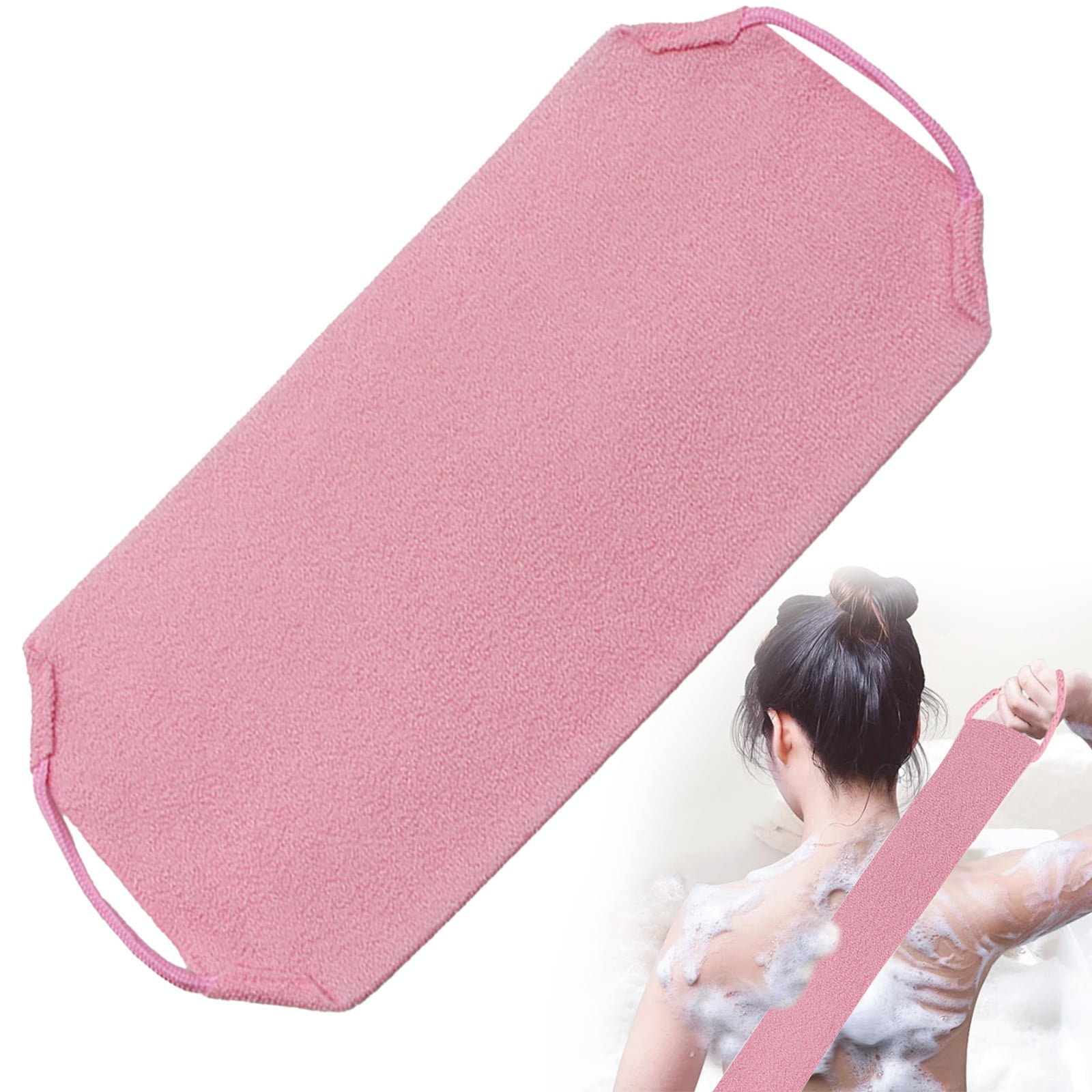 Exfoliating Body Scrubber Nylon Bath Towel Shower Back Washer ...