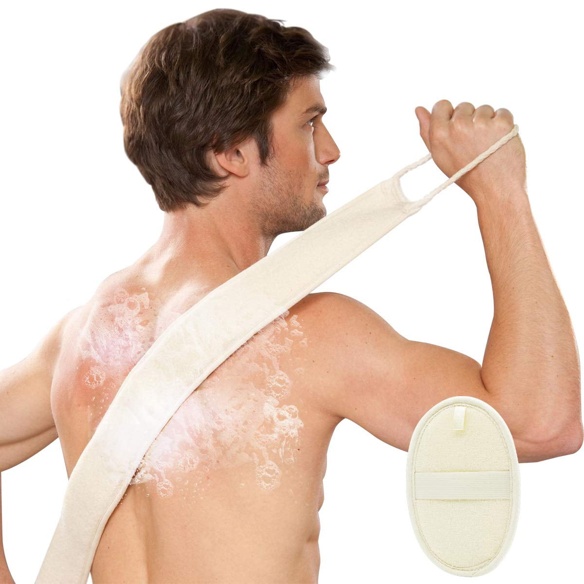 Exfoliating Body Scrubber With Rich Lather, Natural Loofah Plants And ...