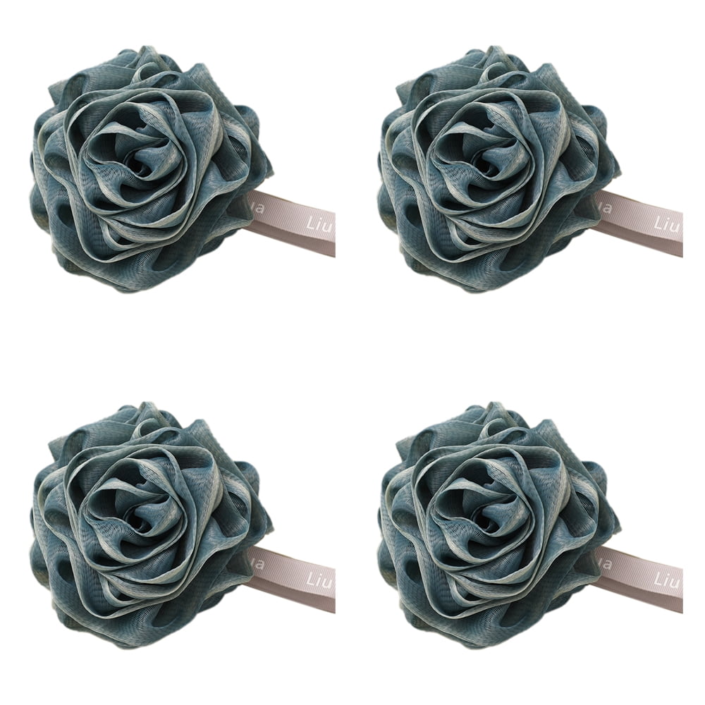 Exfoliating Body Sponges 4 rose shaped shower balls - Walmart.com