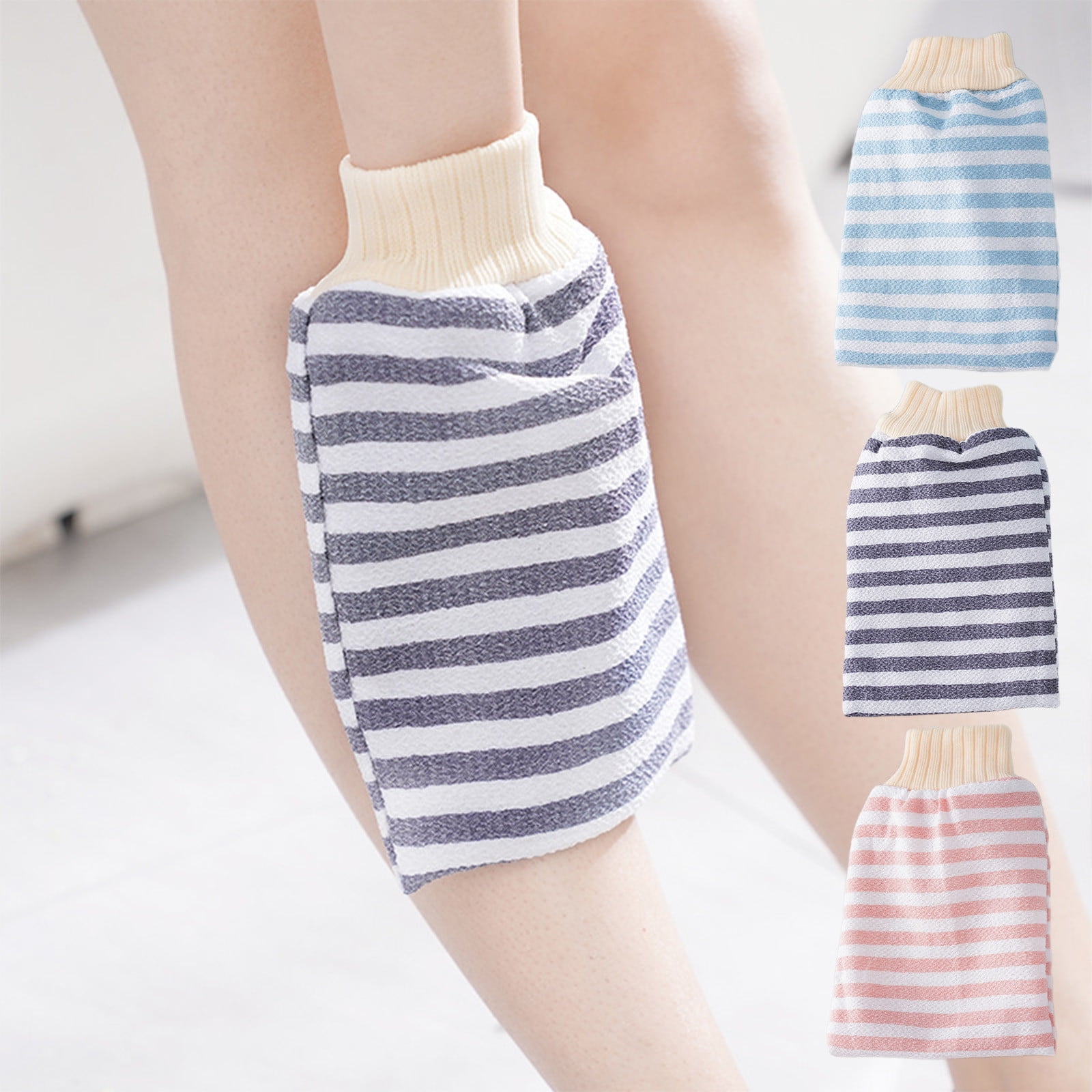 Exfoliating Body Wash Glove for Men | Double-Sided Nylon Bath Towel ...