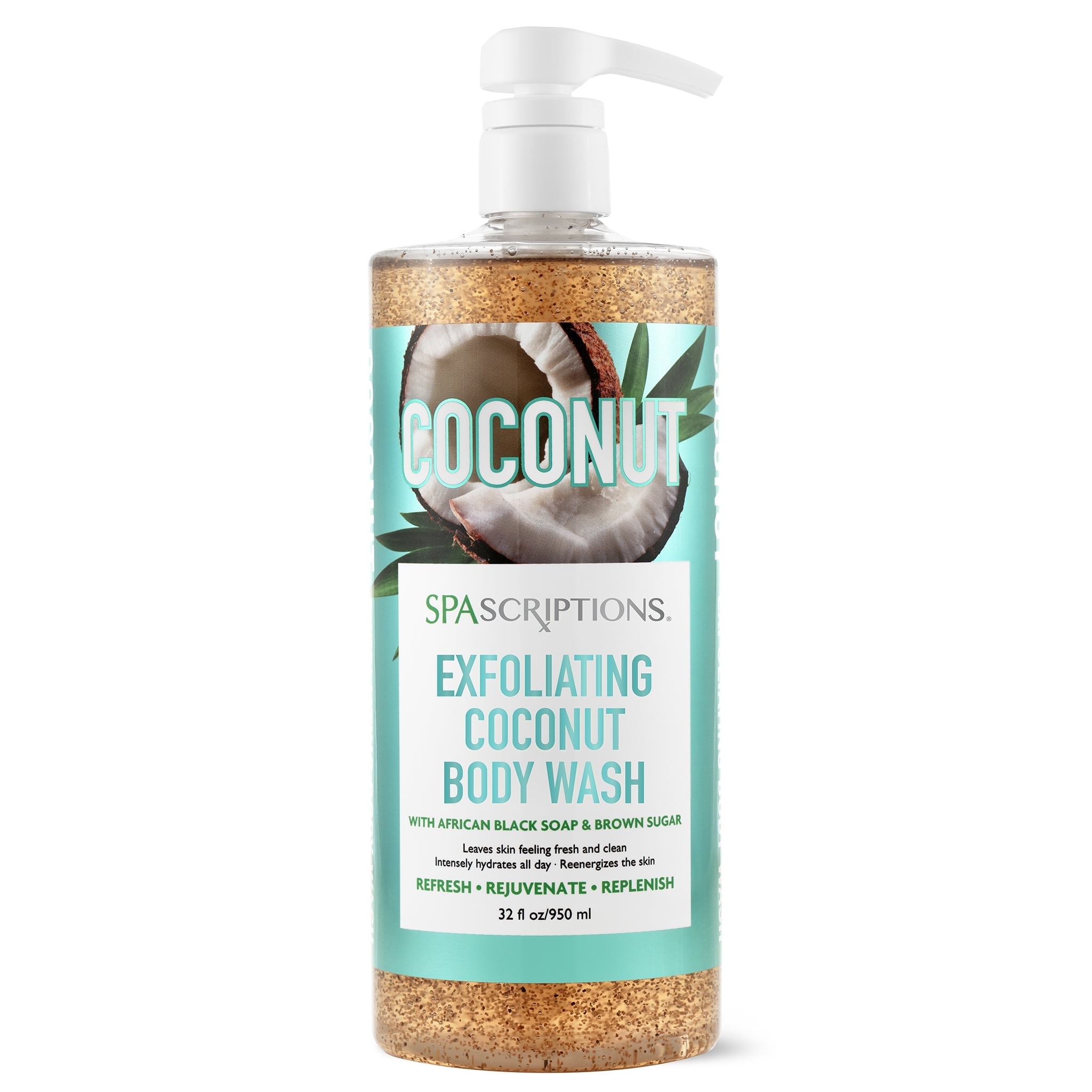 Exfoliating Coconut Body Wash - 32 oz - Walmart.com